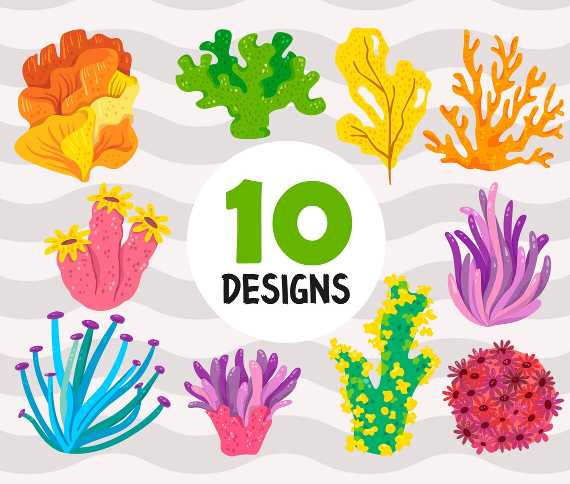 Sea Coral Svg,coral Svg,seaweed Svg,under the Sea Svg,under the Sea ...