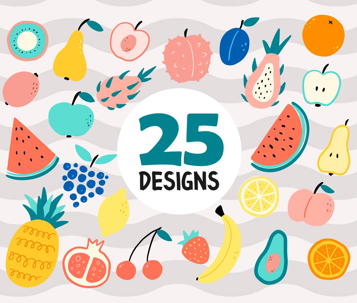 Fruits Svg,fruits SVG Bundle,apple Svg,pear Svg,grape Svg,watermelon ...