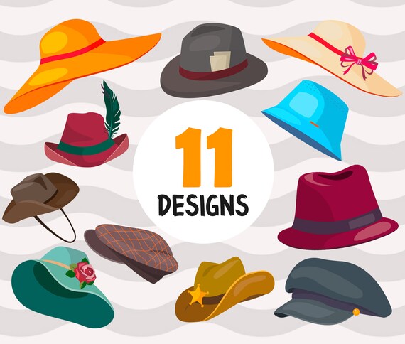Hats Svghat SVG Bundle Hat SVG Hat Clipart Hat Cut Files - Etsy