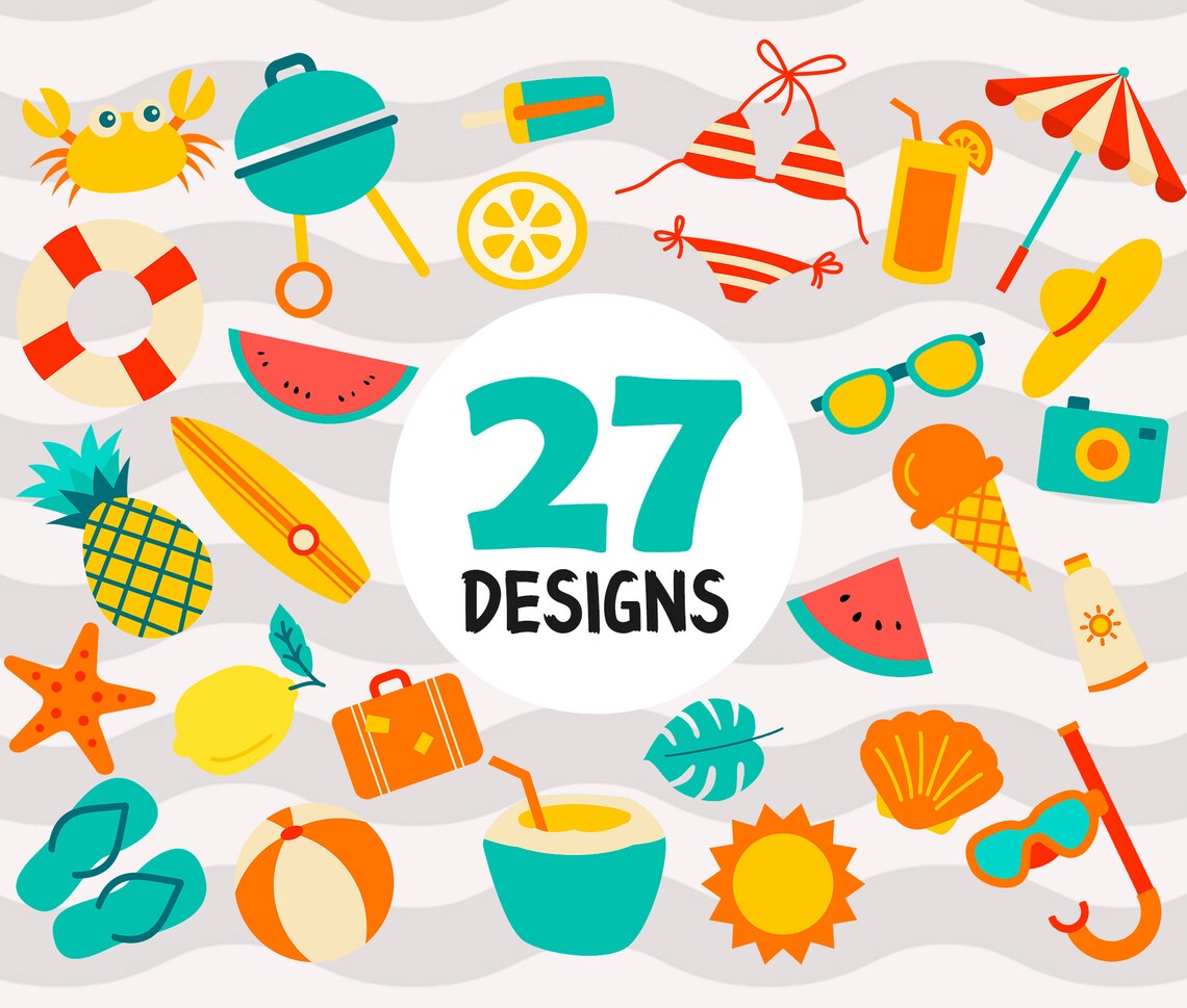 Summer Collection Svg,big Bundle Svg, Summer Svg, Summer Clipart,sea ...