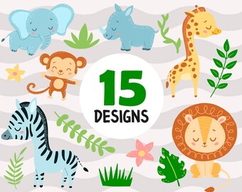 Safari Animals Svg,safari Animals Svg,jungle Friends Svg,zoo Animals ...