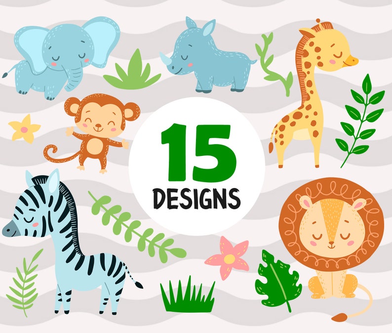 Safari Animals Svg,safari Animals,jungle Friends Svg,zoo Animals,jungle ...