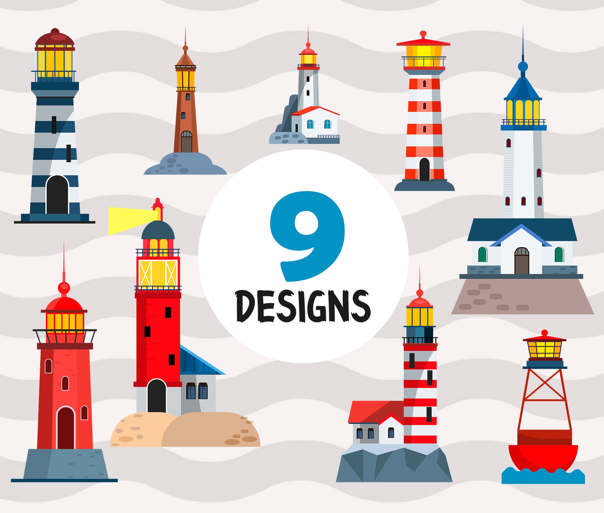 Lighthouse Svg,lighthouse Bundle SVG, Lighthouse SVG, Lighthouse ...