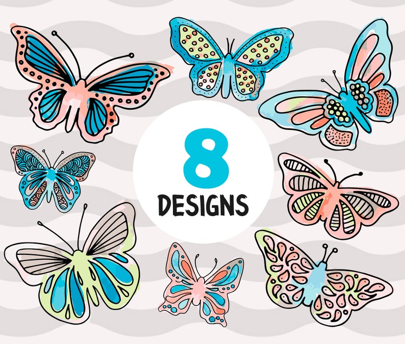 Butterfly Svg,butterfly Svg, Butterfly Svg Bundle, Layered Butterfly ...
