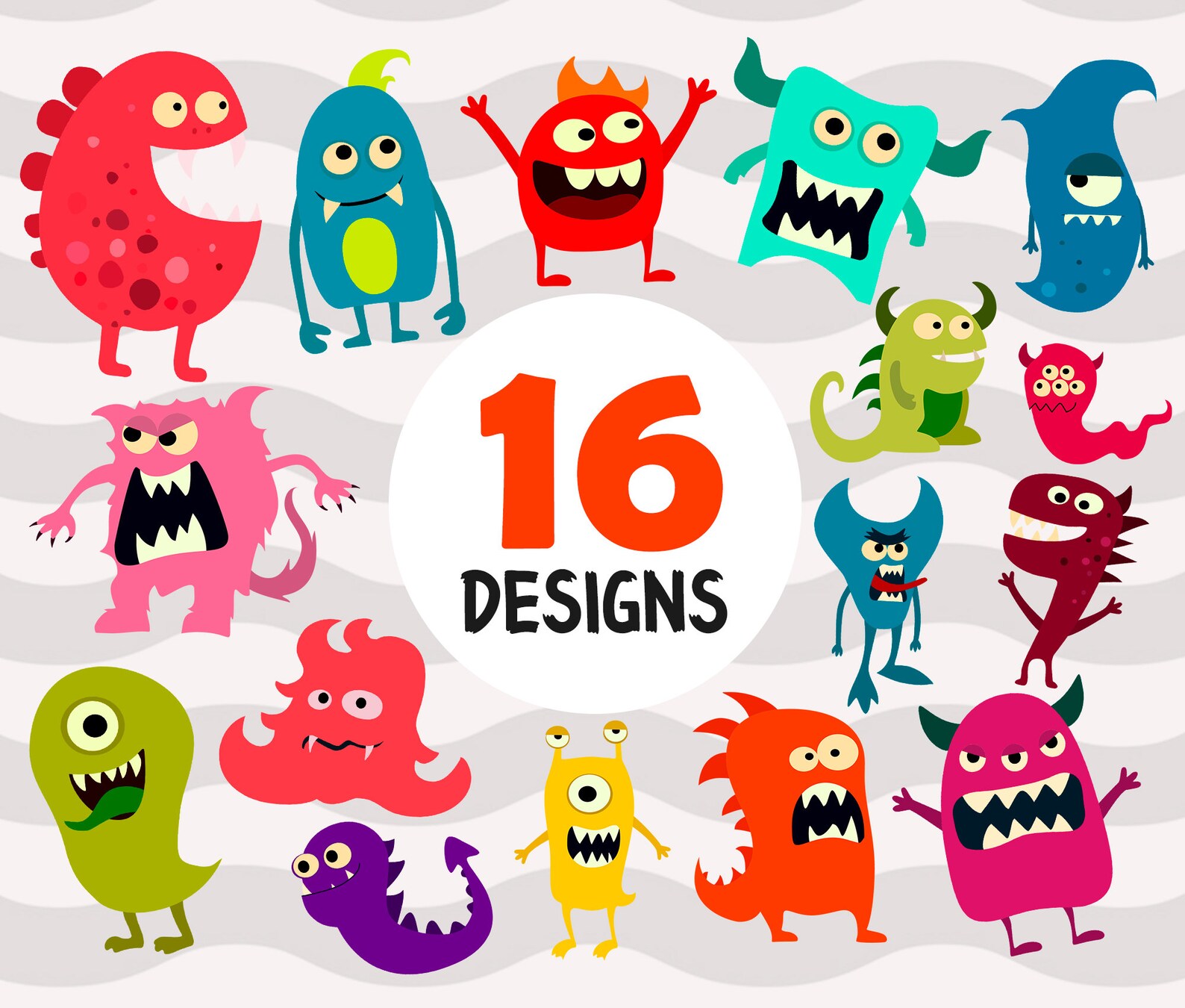 Cute Monsters Svg,monster Svg,cute Monster Svg,monsters Svg,cartoon Svg ...