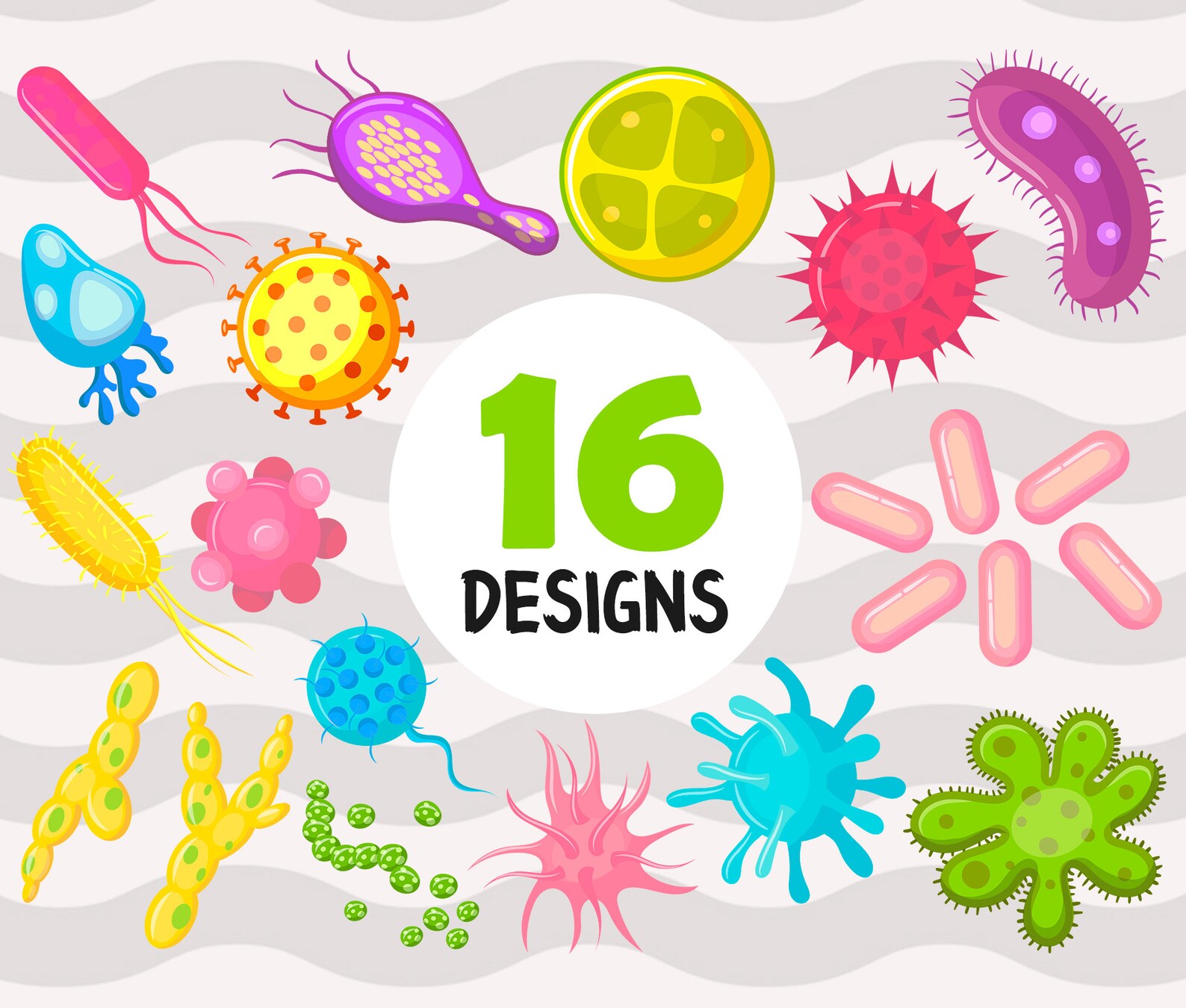 Bacteria Svg,bacteria SVG, Bacteria Clipart, Bacteria Vector, Bacteria ...