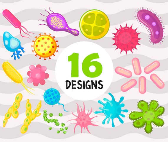 Bacteria Svgbacteria SVG Bacteria Clipart Bacteria Vector | Etsy