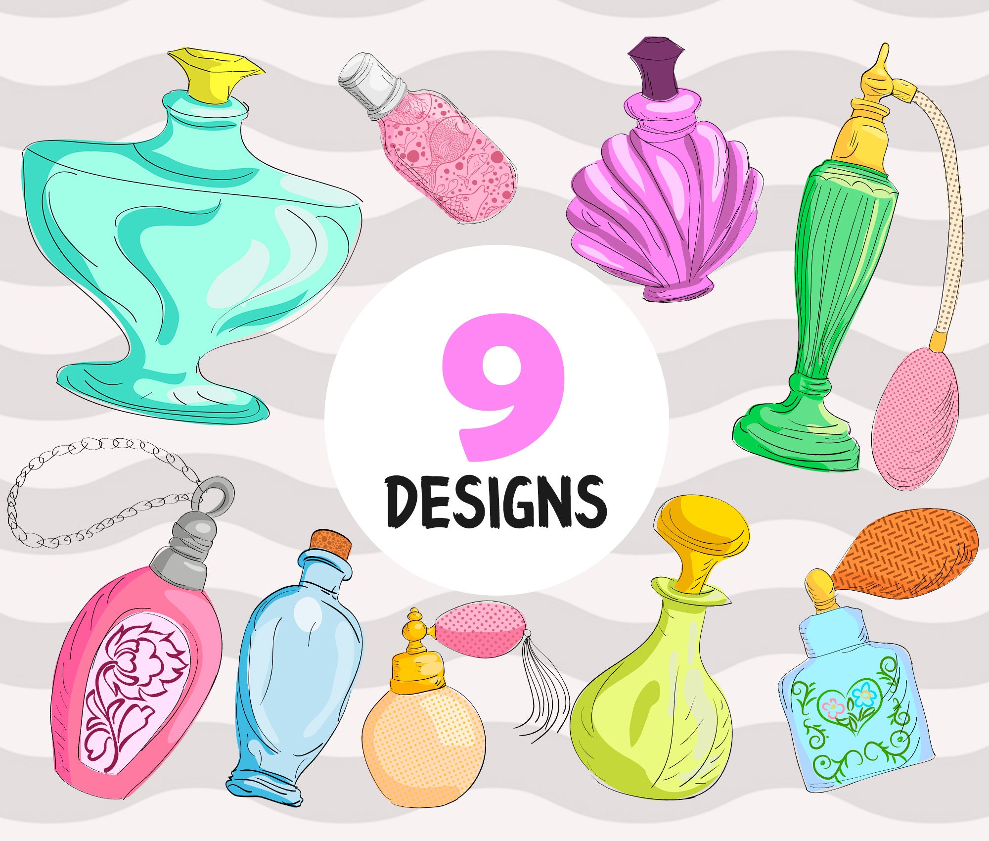 Perfume Svg,perfume Bottle Svg, Perfume Silhouette, Perfume Clipart ...