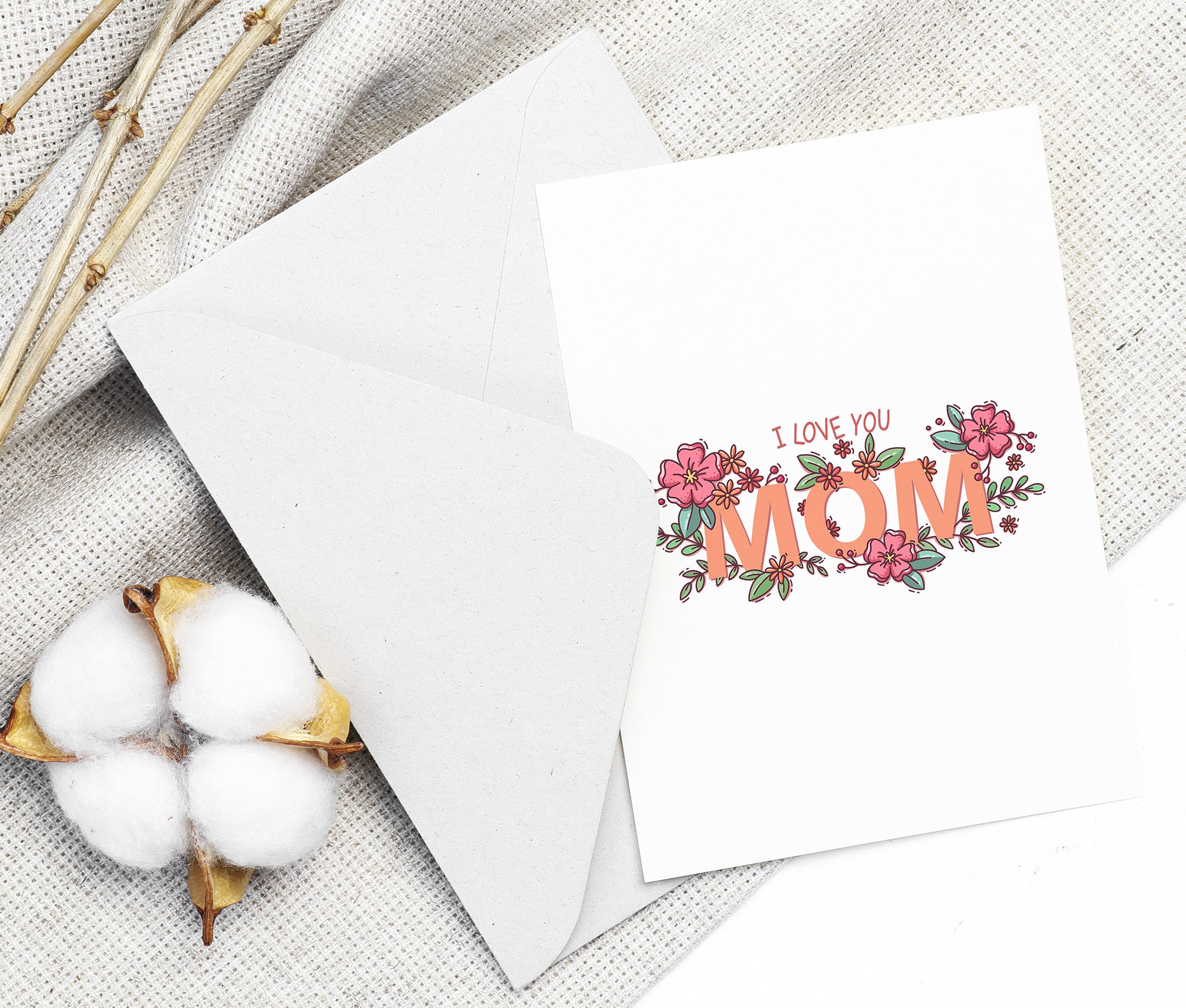 Mother's Day Post Card Vector Design SVG - Etsy