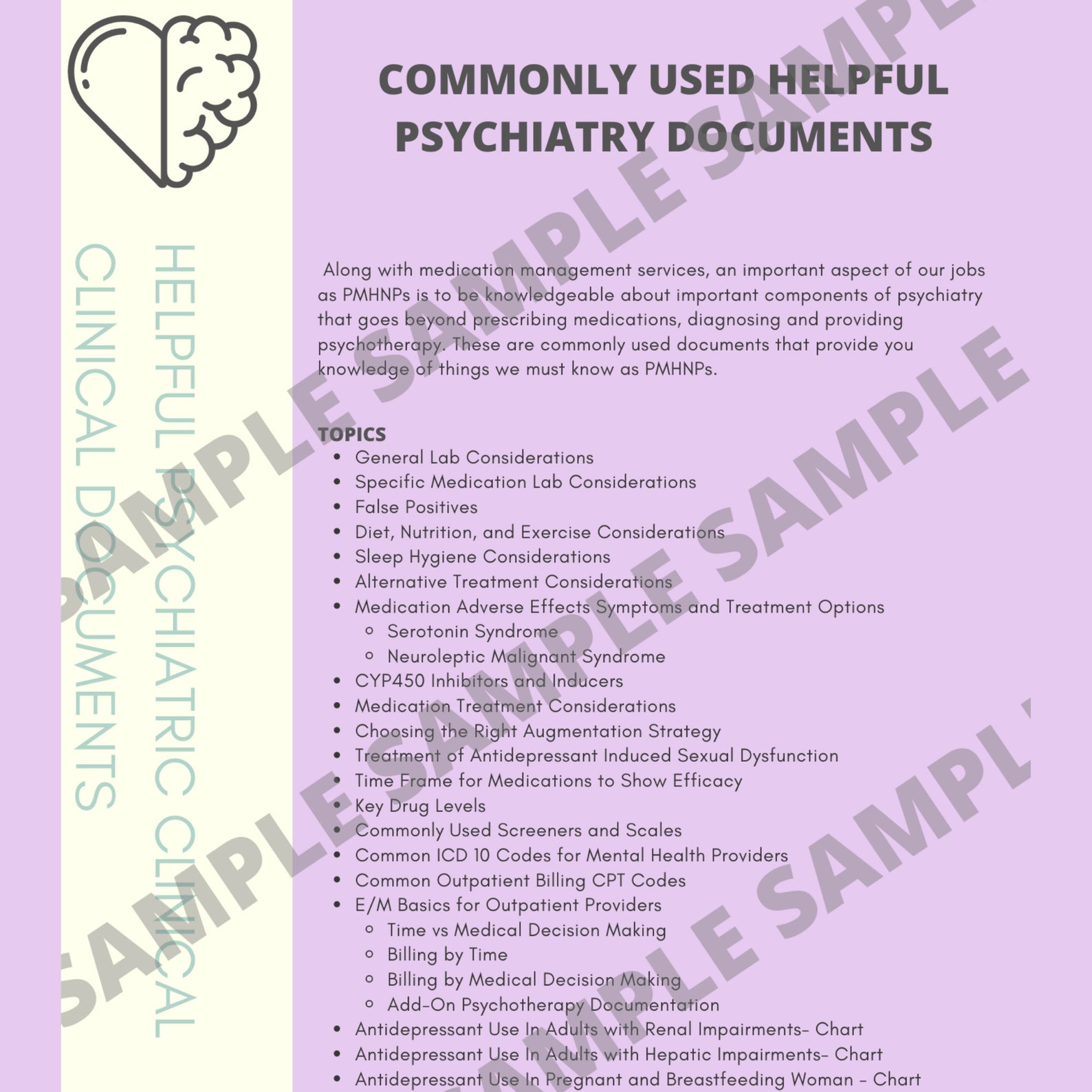 The Comprehensive Psychiatric NP E-binder V1.2 - Etsy