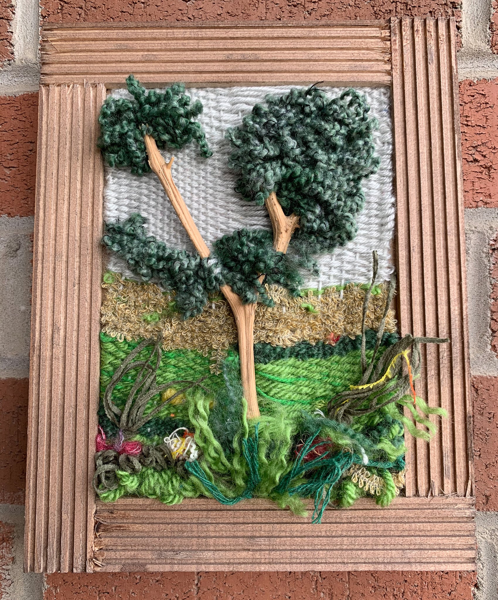 3D Fiber Art - the Lonely Tree - Etsy