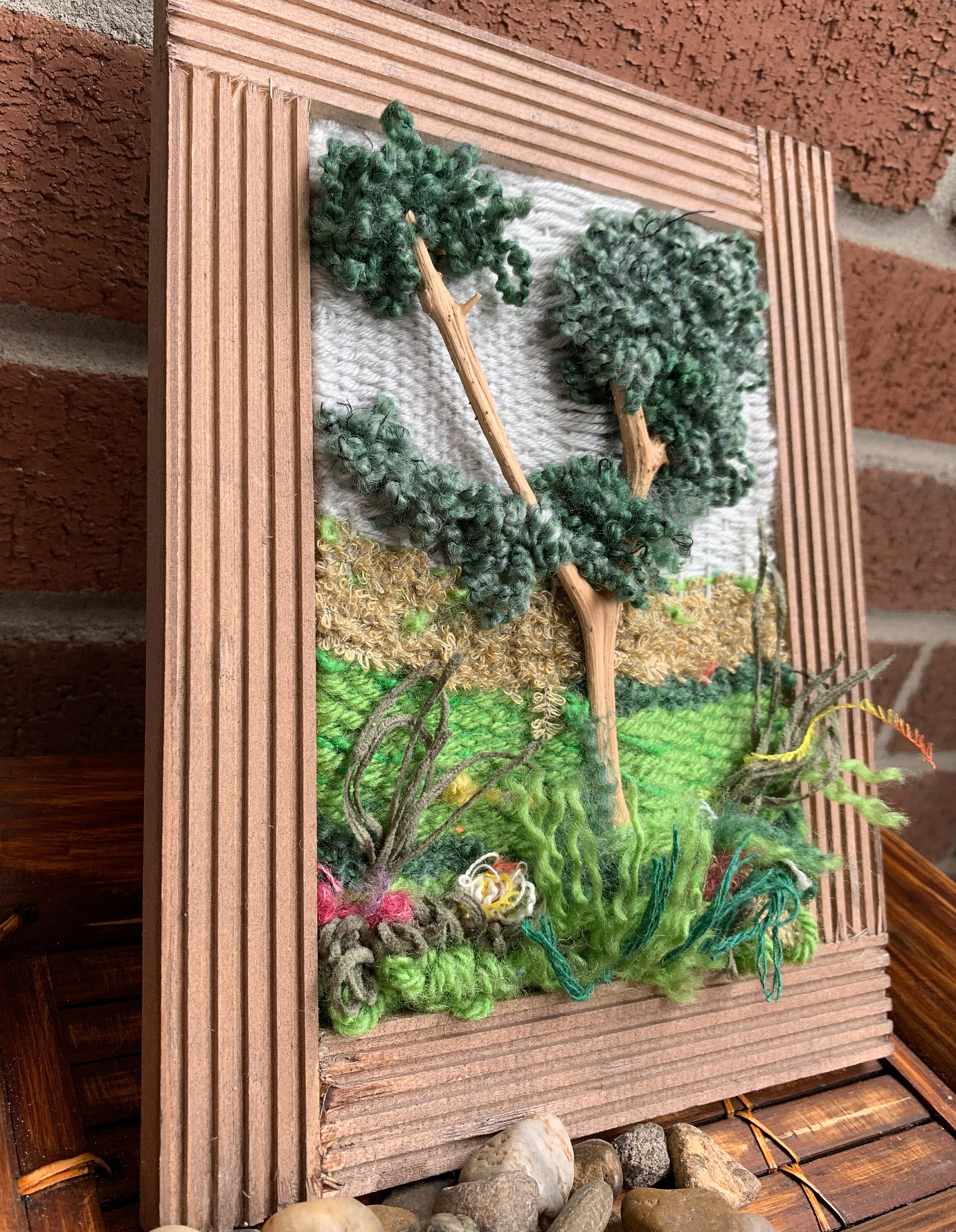 3D Fiber Art - the Lonely Tree - Etsy