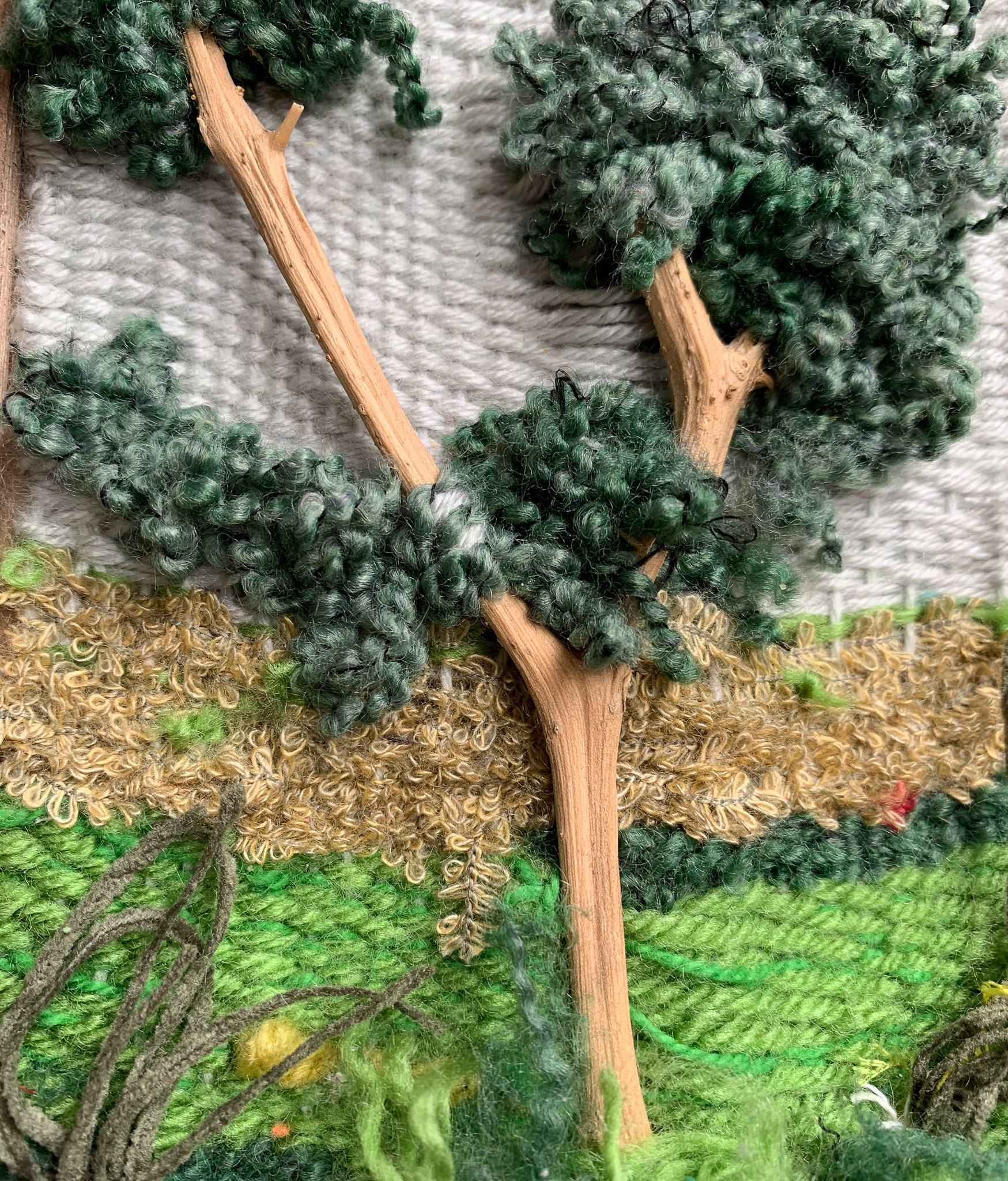 3D Fiber Art - the Lonely Tree - Etsy