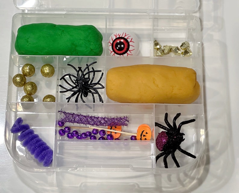 Halloween Play Dough Kit, Halloween Games, Sensory Play, Kids Gifts ...