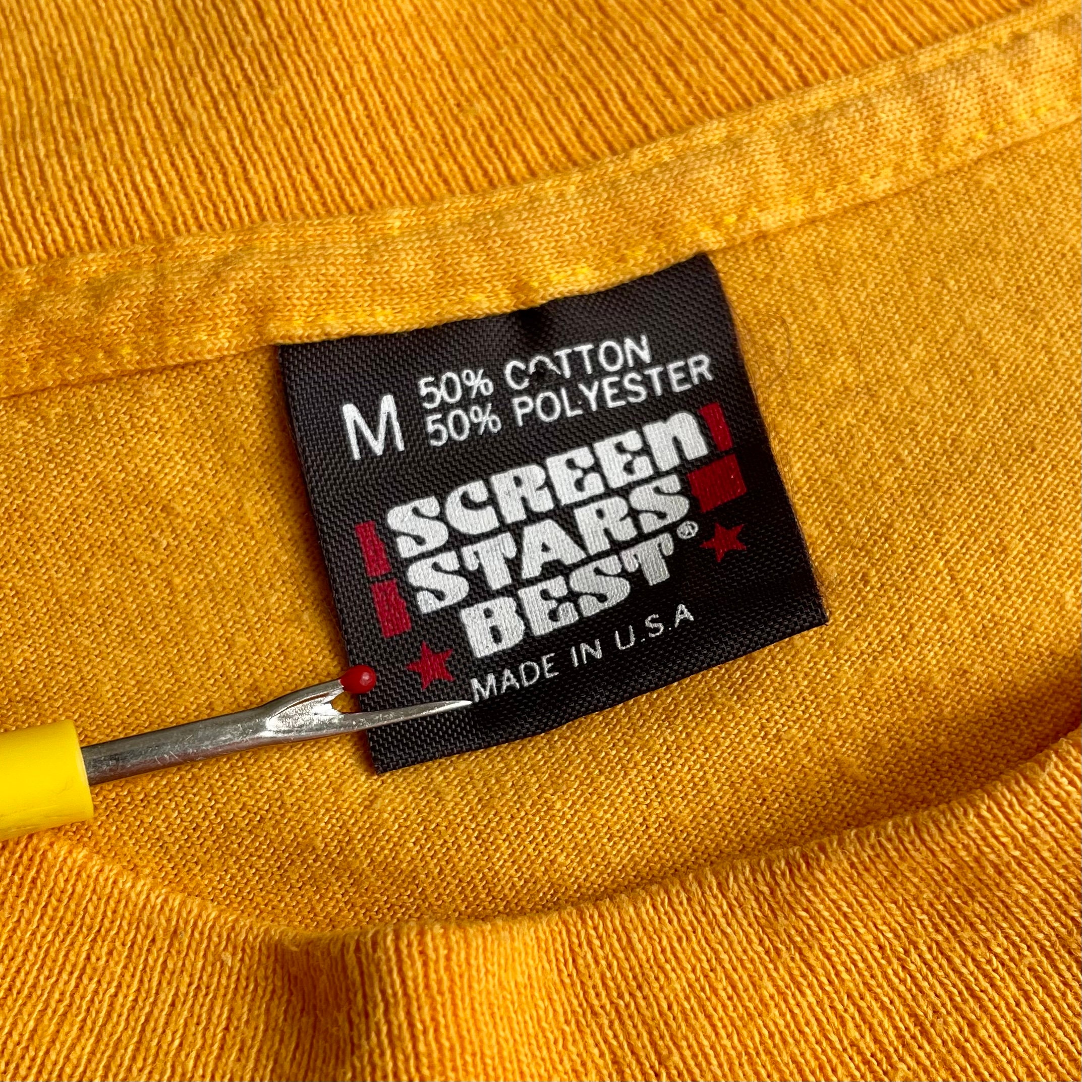 1980s / 1990s Vintage Yellow Tampa Bay Mensa Owl Single Stitch T-shirt ...