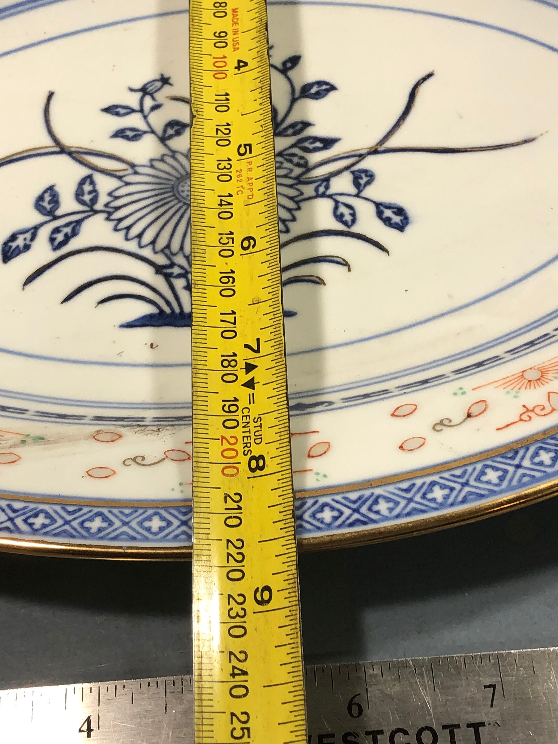Vintage Chinese Blue / White Rice Eye Grain 12" Oval Plate - Etsy