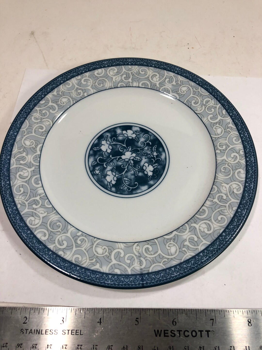 Chinese Blue Flower Pattern 8" Round Salad/ Dessert/ Dinner Plate - Etsy