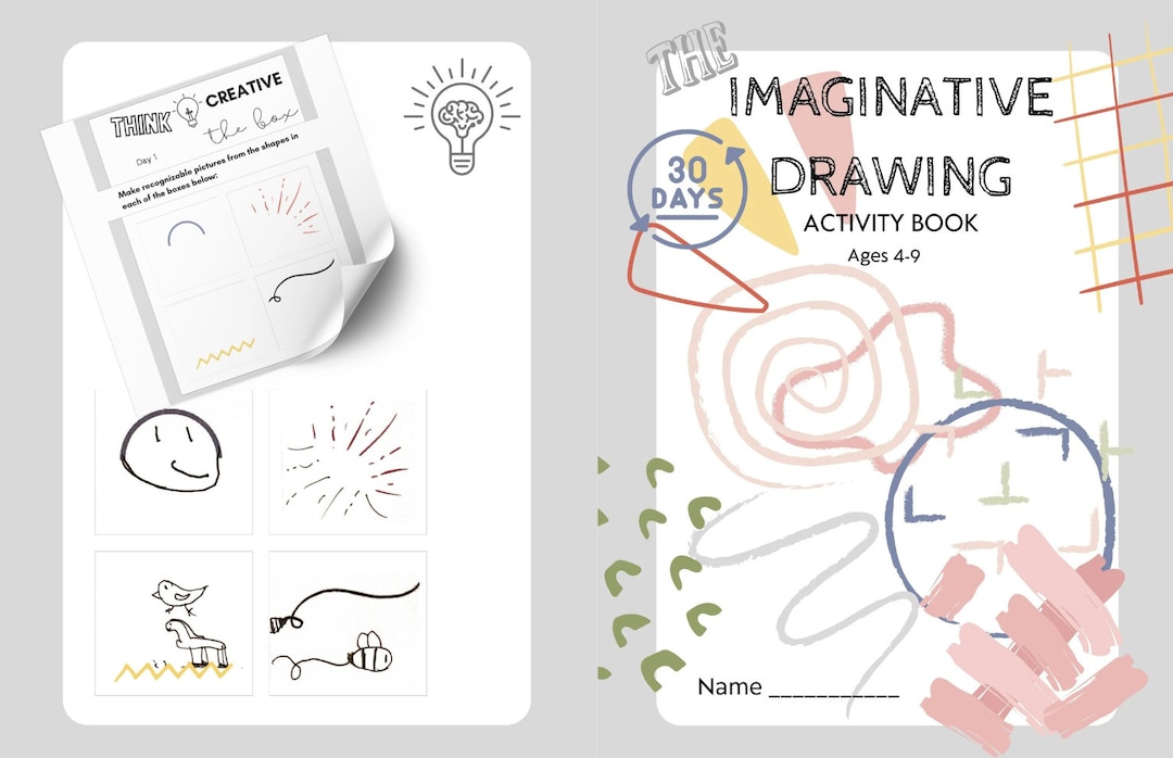 The Imaginative Drawing Activity Book - Etsy