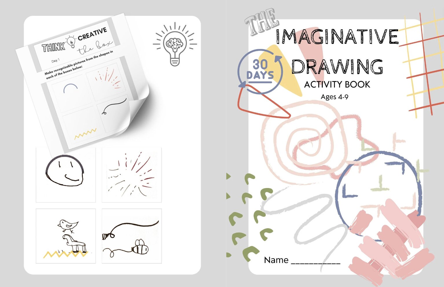 The Imaginative Drawing Activity Book - Etsy