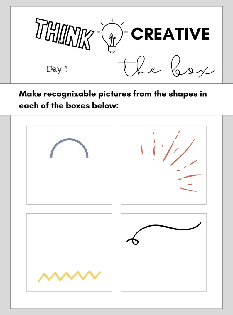 The Imaginative Drawing Activity Book - Etsy