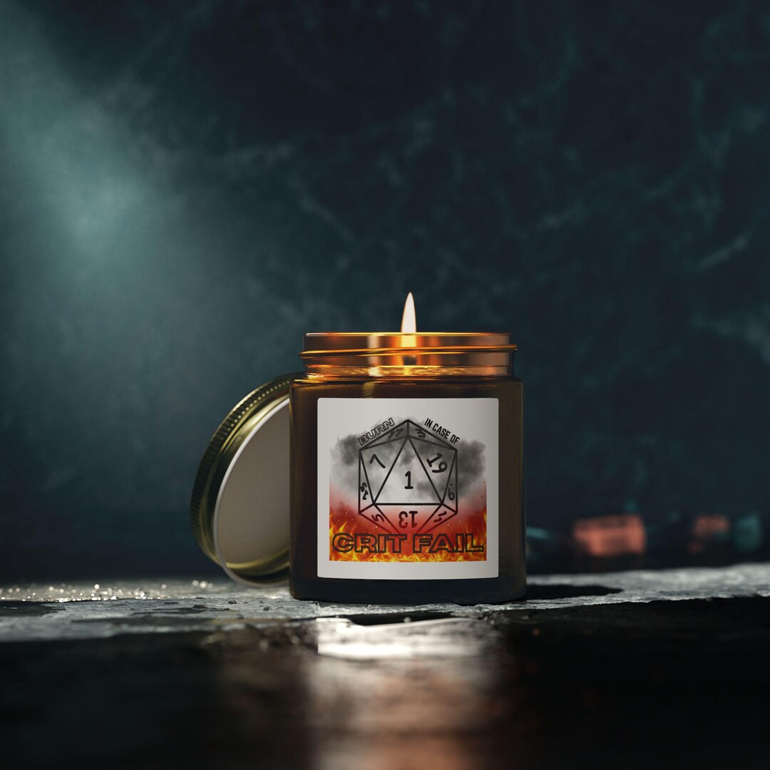 DND Inspired - in Case of Crit Fail - Scented Candles, Coconut Apricot ...