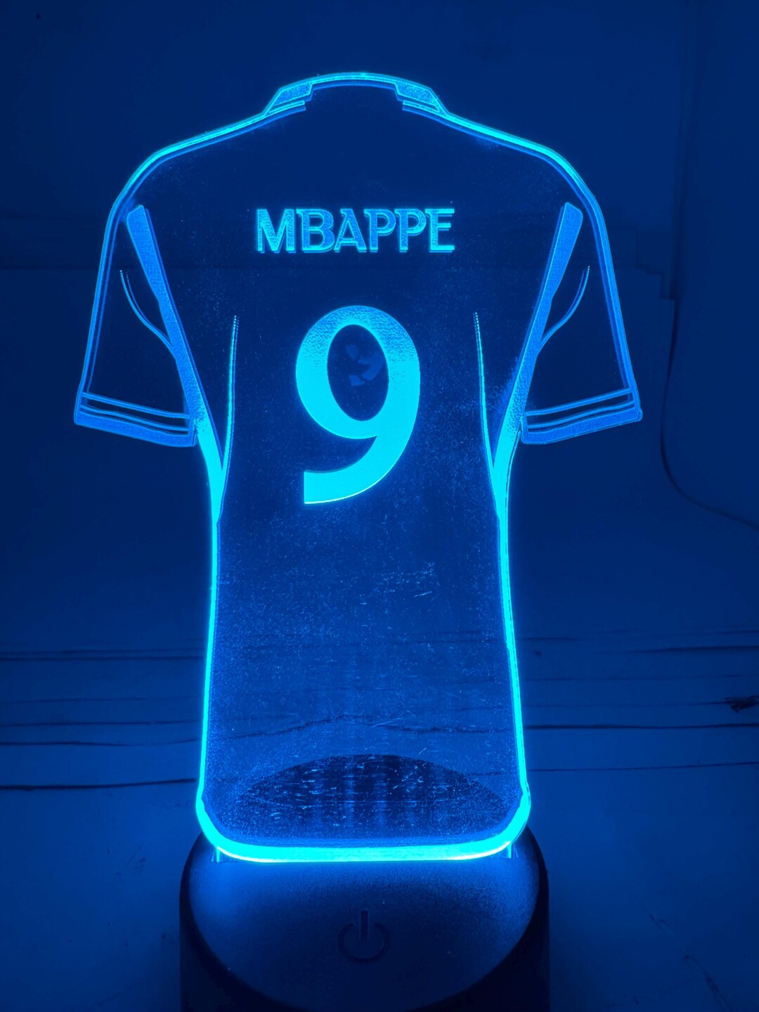 Kylian Mbappe - Real Madrid #9 - LED Desk Lamp - 15 Color Changing ...