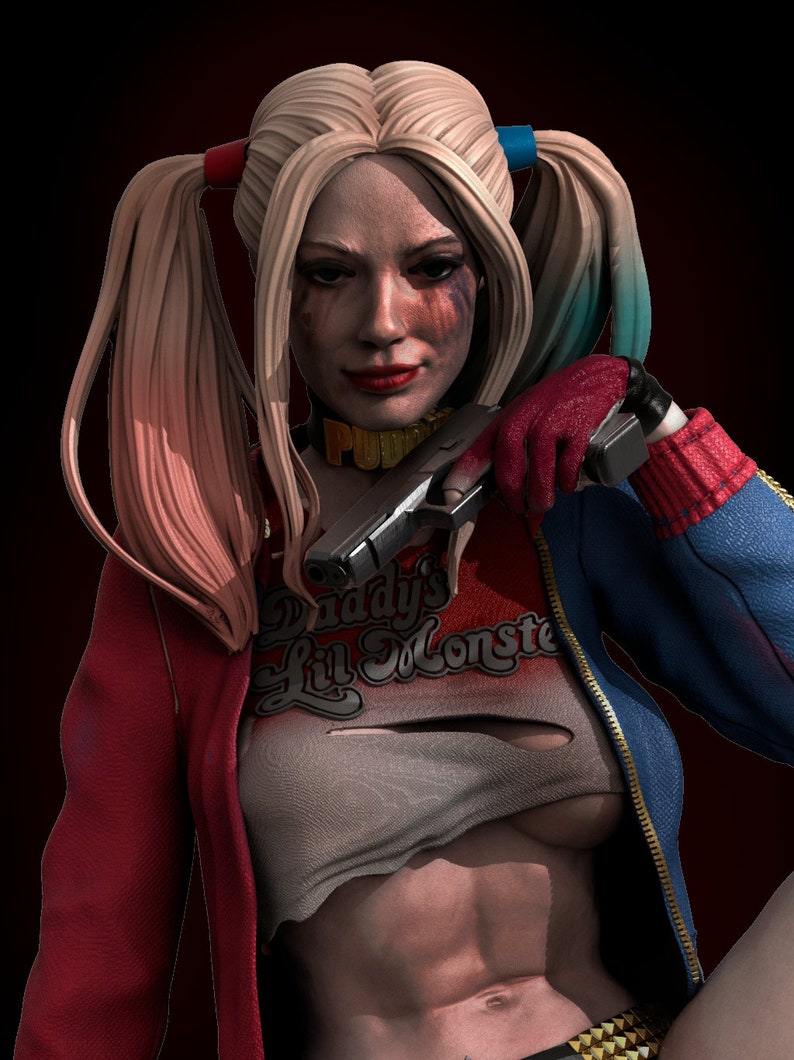 Harley Quinn By Ca 3d Art Nsfw Figurine 3d Printed Etsy Canada