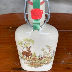 German Flask With Deer Image - Etsy