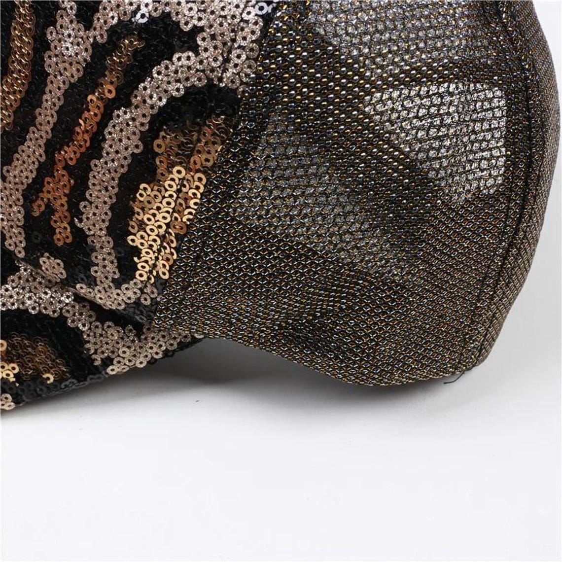 Leopard Cheetah Gold Sequence Hat Glitter Baseball Cap - Etsy