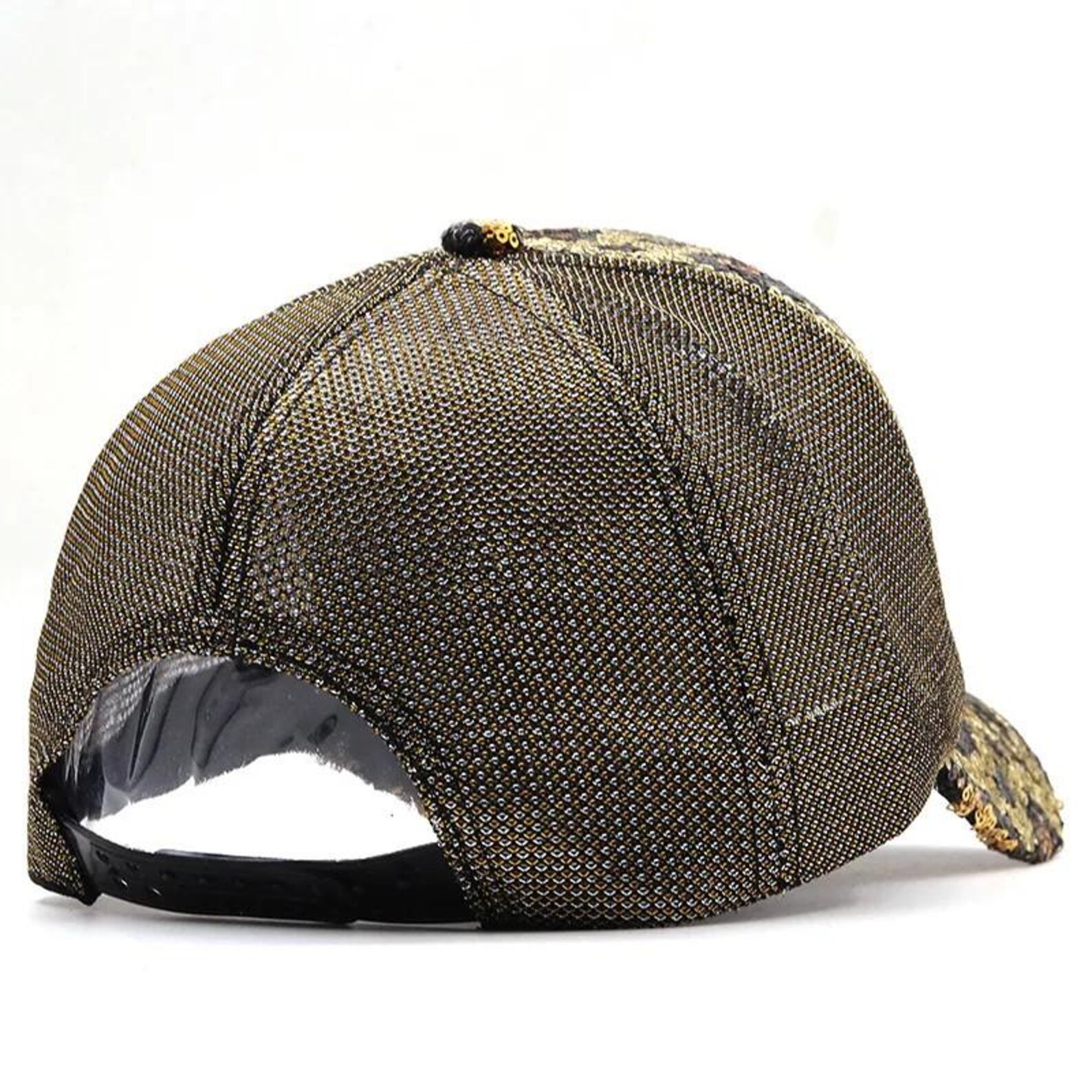 Leopard Cheetah Gold Sequence Hat Glitter Baseball Cap - Etsy