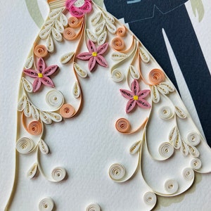 Wedding Quilling Cards Mr & Mrs Bride and Groom Handmade Paper Art ...