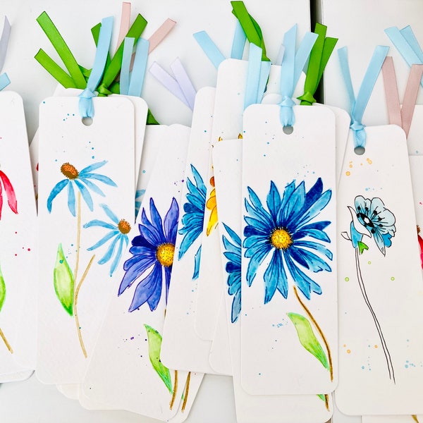 Watercolor Bookmark - Etsy