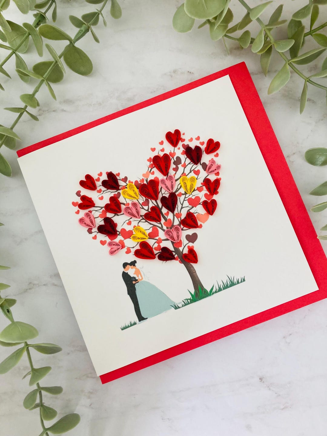 Wedding Quilling Card, Art Paper, Greeting Card, Quilling Card, Bride ...