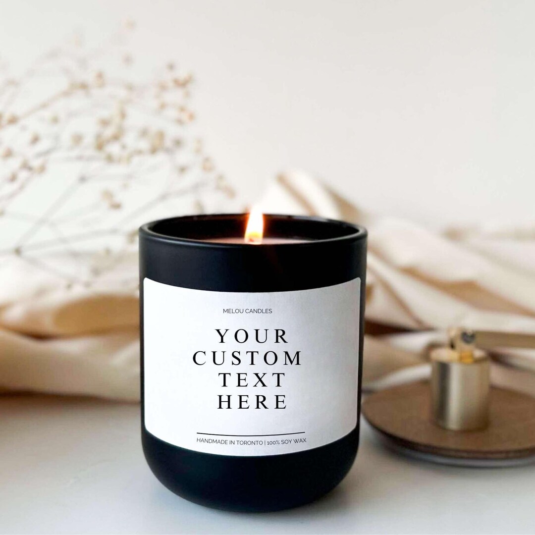 Personalized Candle, Blank Candle, Private Label Candle, Custom Logo, Gift for Her, Funny Candle ...