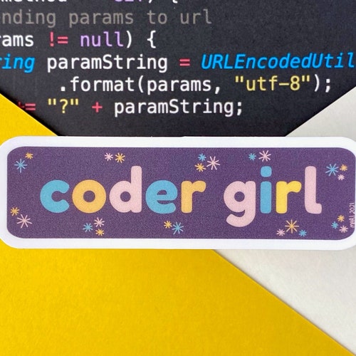 Code Like a Girl Sticker Technology Computer Science - Etsy