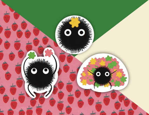 Soot Sprite Sticker Set Star Candy Cute Anime Kawaii - Etsy
