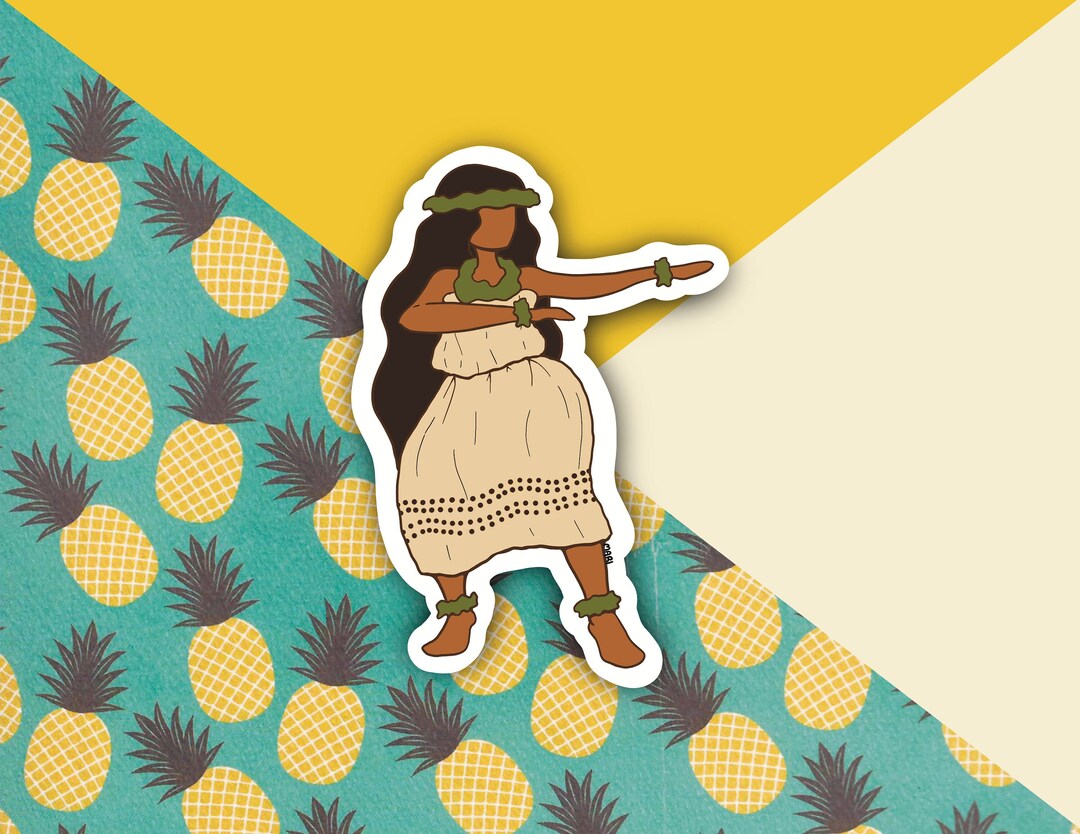 Hula Dancer Sticker | Tropical | Paradise | Vinyl - Etsy