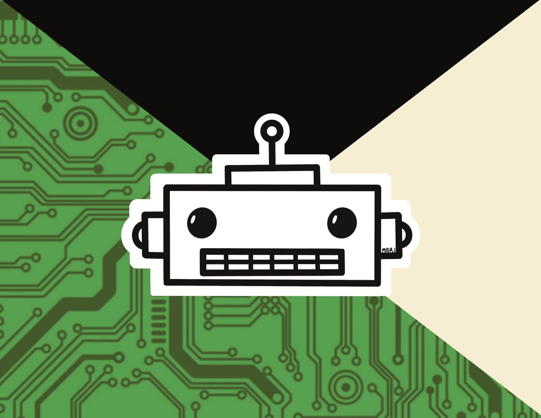 Cute Robot Sticker | Technology | Robotics | Engineer | Gundam ...