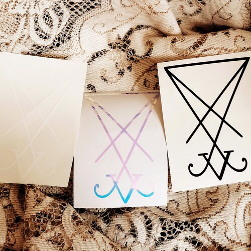 Lucifer Sigil Vinyl CAR DECAL Occult Seal of Satan - Etsy
