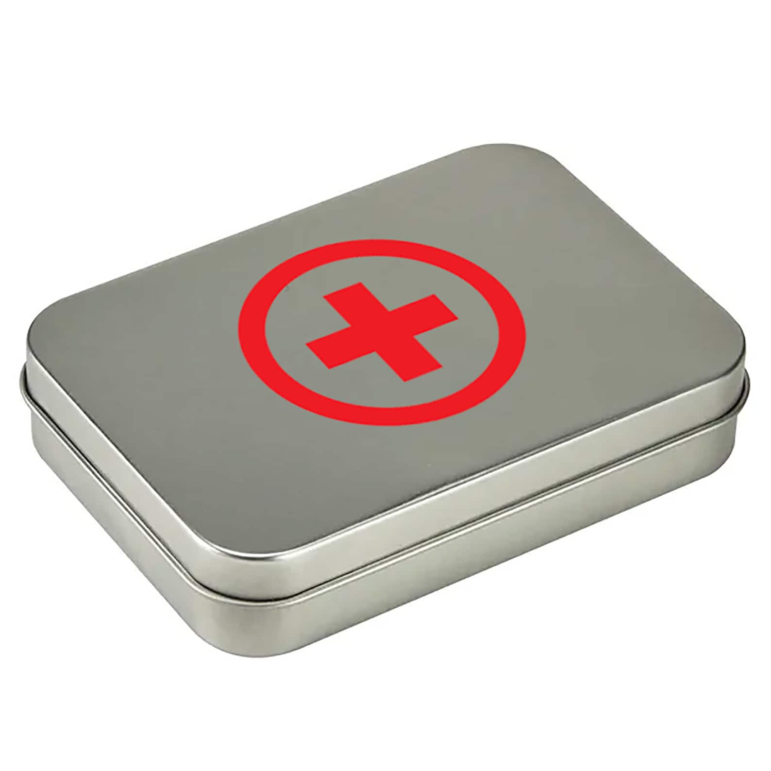 Empty Metal Tins First Aid Storage Container W/ Lid (medicine Pill Box ...