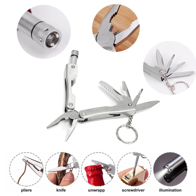 Emergency Survival Kit Compact Pocket Size Tools in a Clear Windowed ...