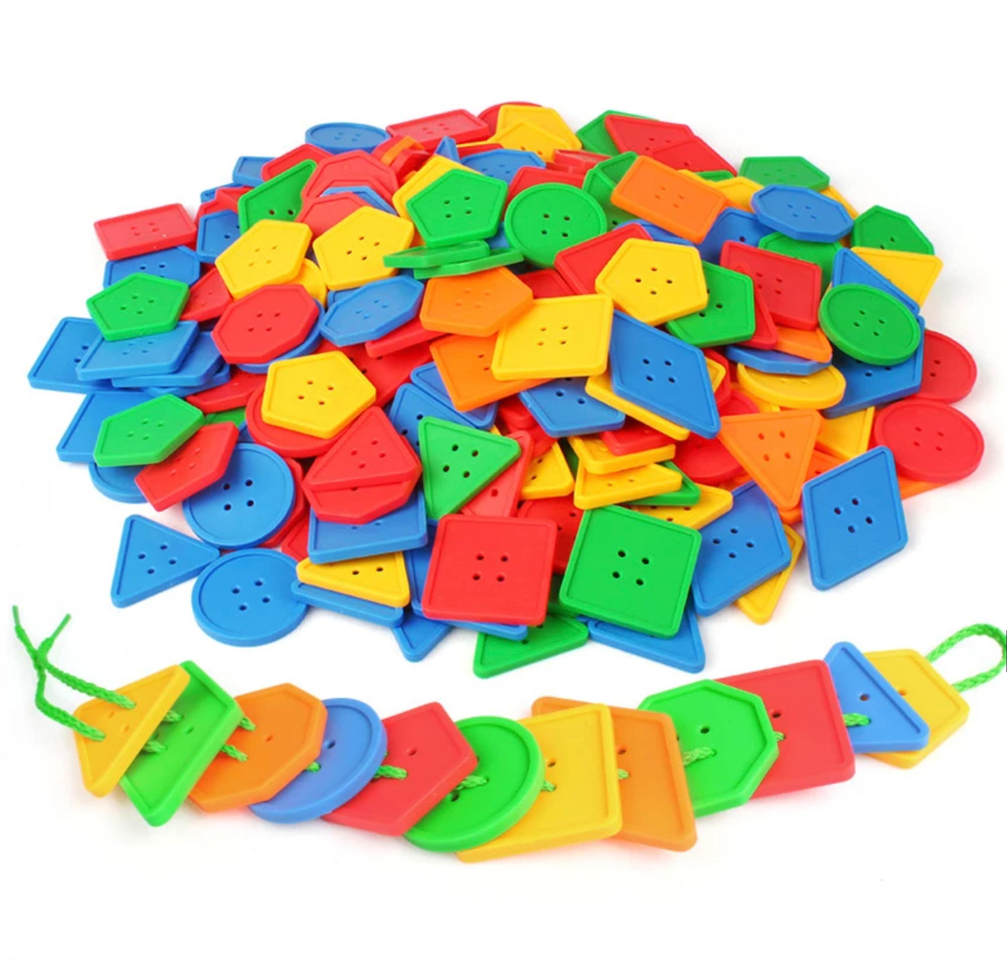 Button Lacing Toy–educational Montessori Learning Fine Motor Activity ...