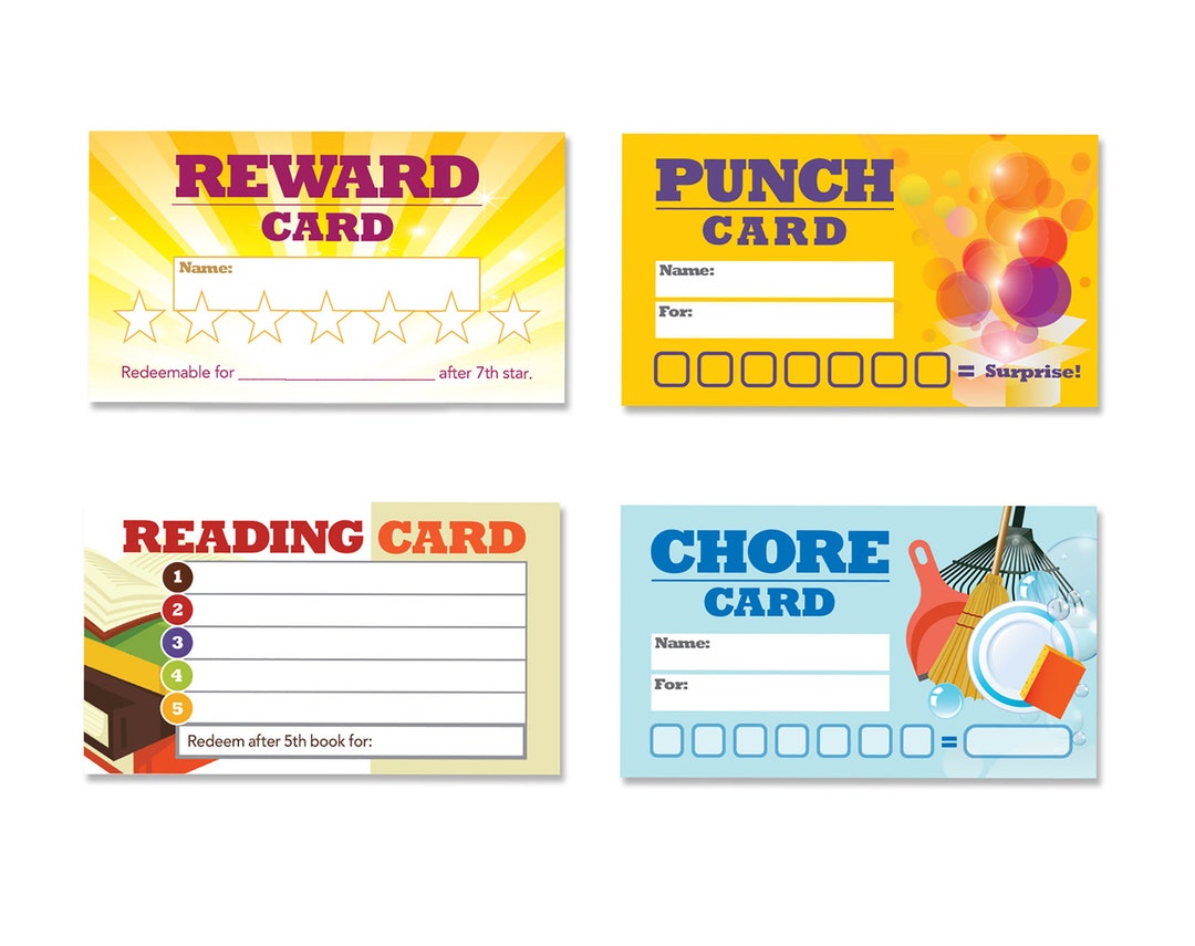 Punch Reward Cards-incentive Loyalty Cards for Business - Etsy UK