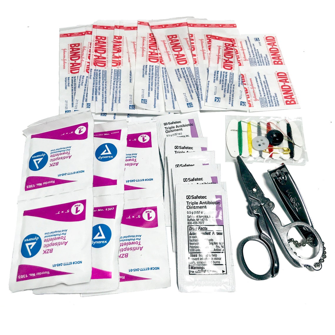 First Aid Sewing Kit with Nail Clipper Scissor in Clear | Etsy