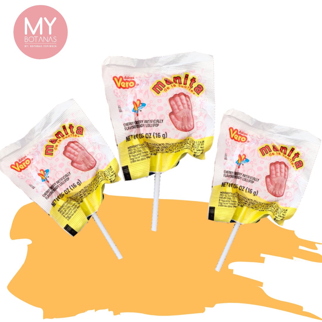 Manita Lollipops Cherry Lollipops Mexican Candy Dulce - Etsy