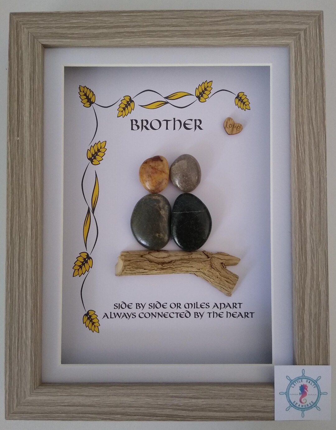 Brother / Sister Connected by the Heart - Etsy