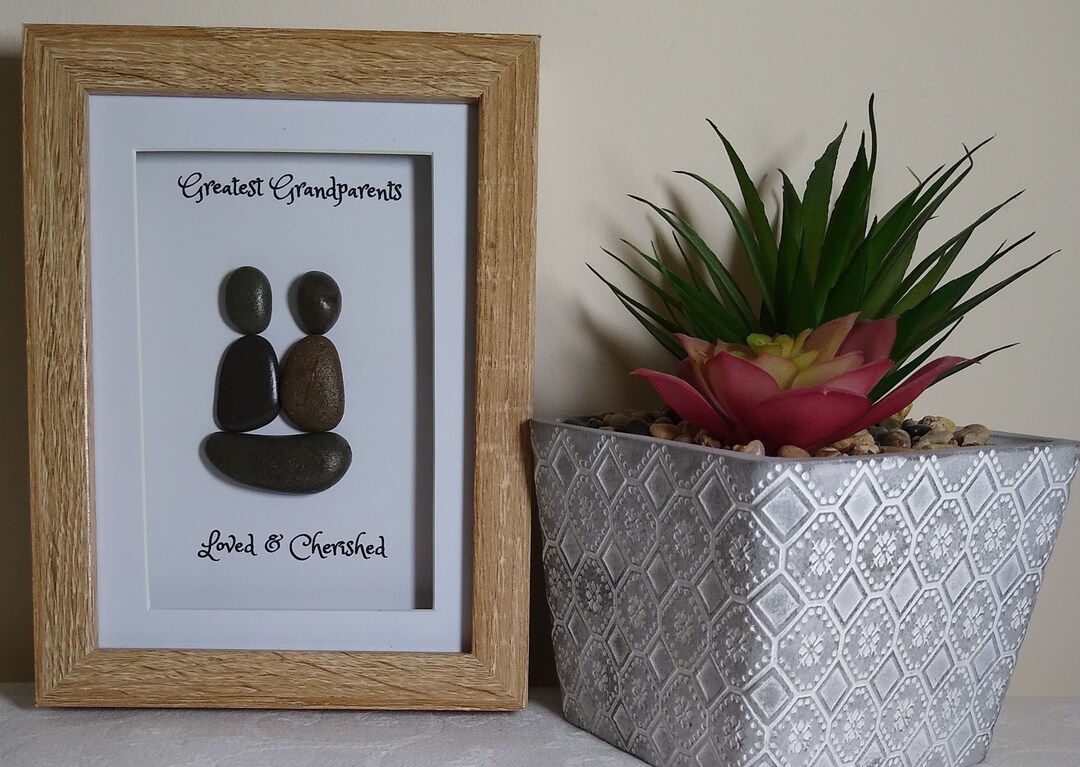 Greatest Parents Grandparents Irish Pebble Art - Etsy UK