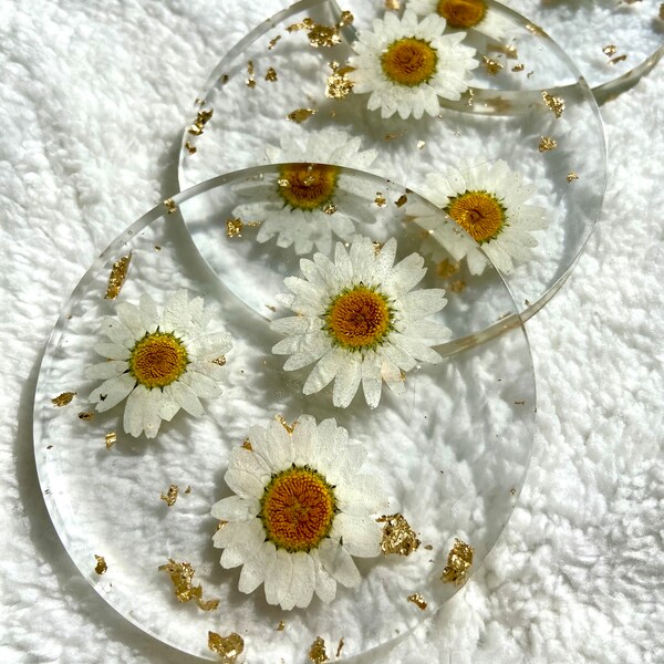 Daisy Coasters - Etsy