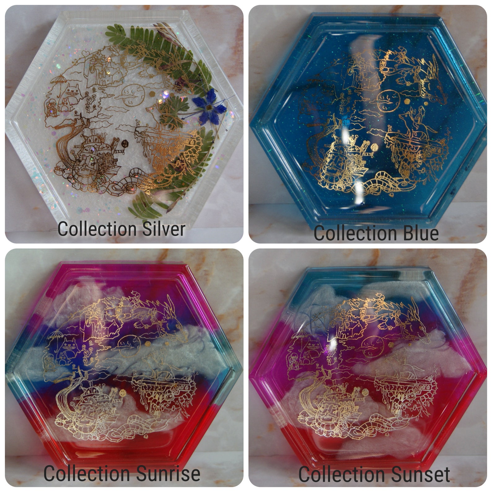 Studio Ghibli Theme Coaster No Face Coaster Totoro Coaster - Etsy