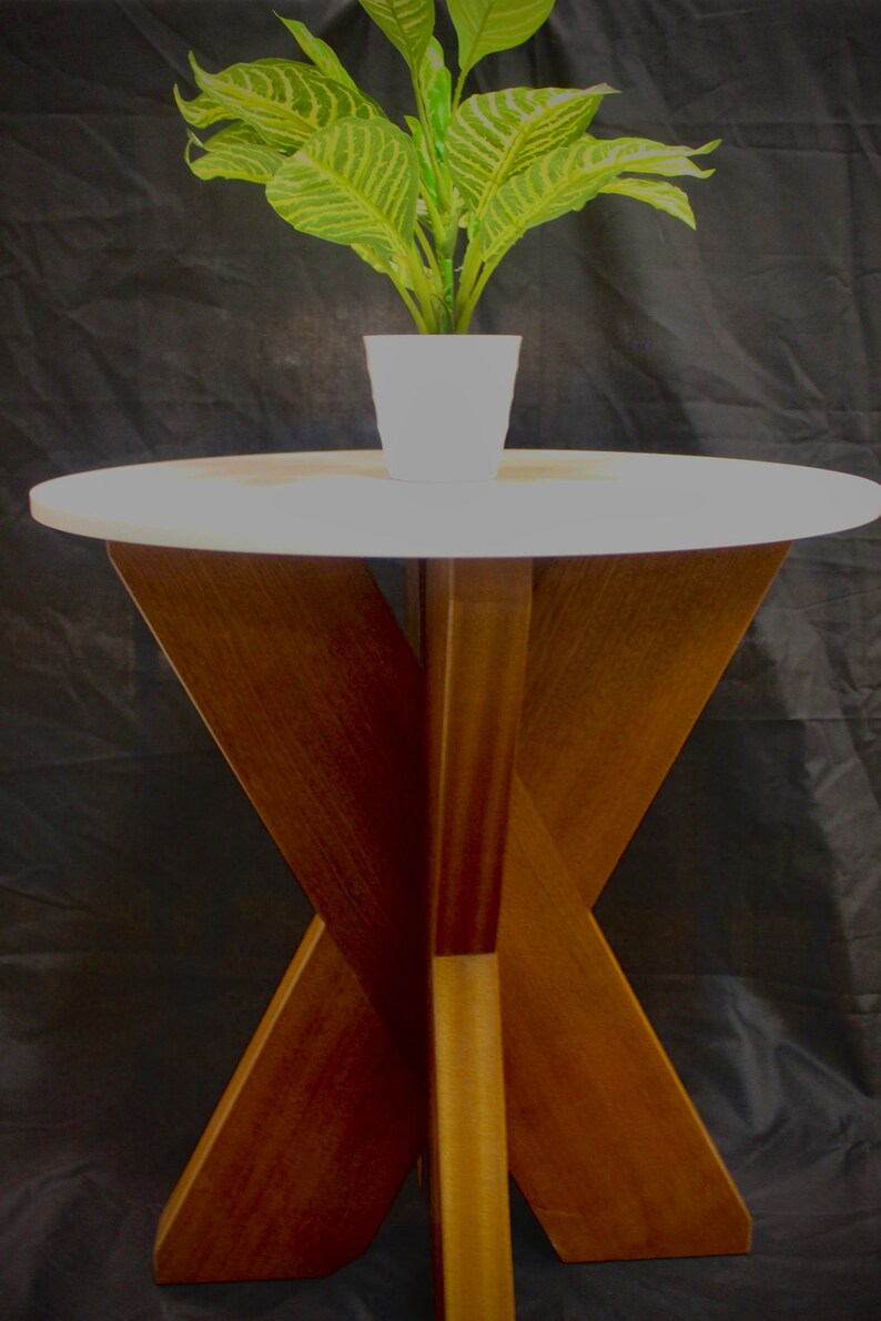 Round End Table Sapele - Etsy